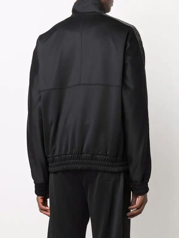 Heron Preston Logo-stripe Zipped Track Jacket - Black