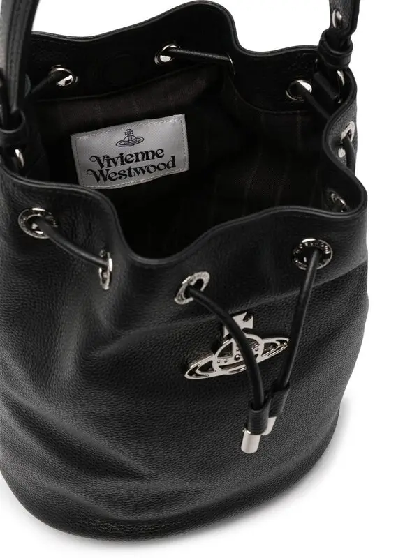 VIVIENNE WESTWOOD Logo Drawstring Shoulder Bag