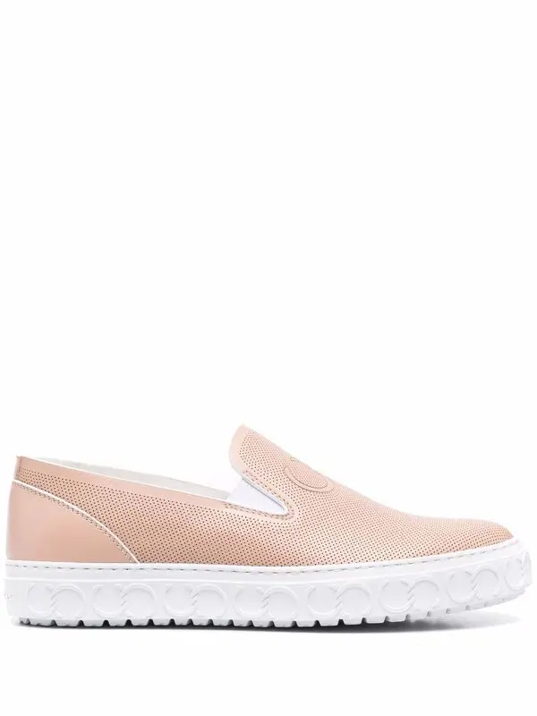 Casadei Embossed-logo Slip-on Sneakers
