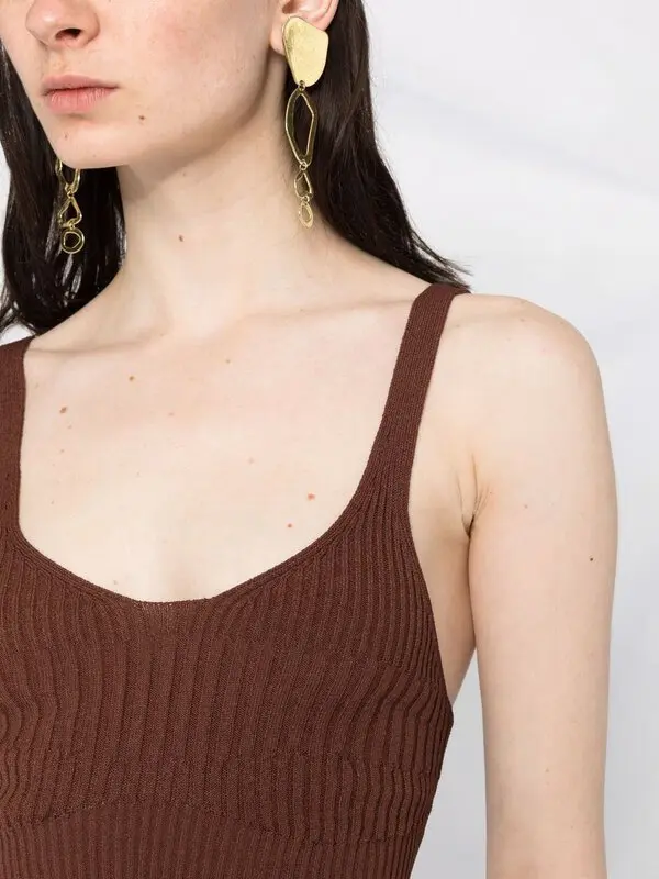 AERON Joan Rib-knit Crop Top