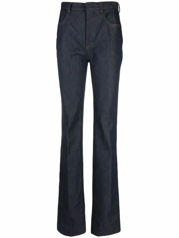 Saint Laurent High-waisted Bootcut Jeans