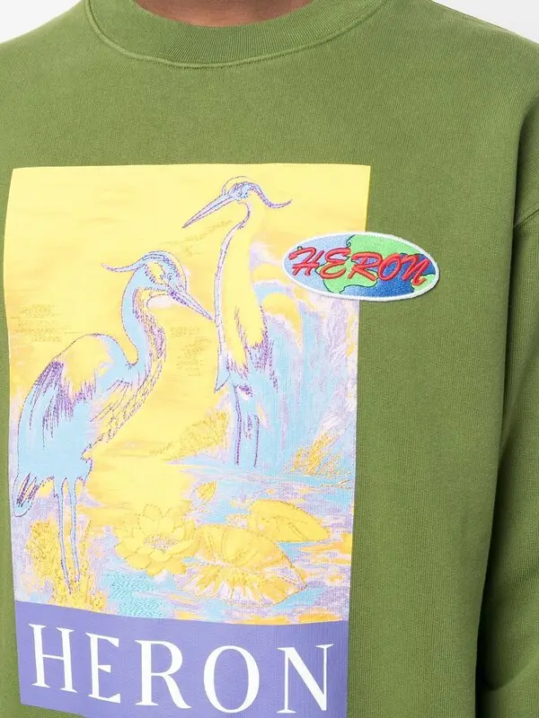 Heron Preston Organic Cotton Graphic Sweatshirt