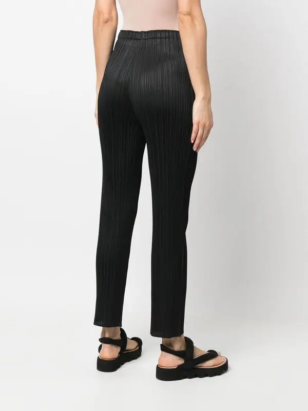 Issey Miyake Straight Trousers - Black