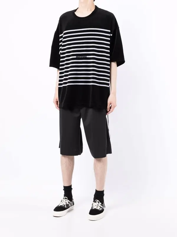 MASTERMIND WORLD Striped Skull-print T-shirt