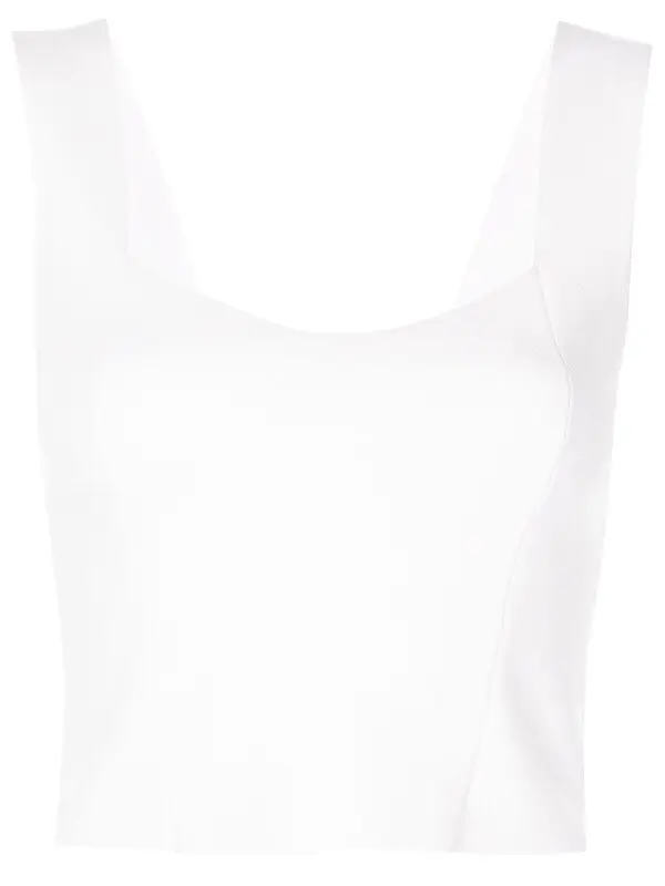 A.L.C. Jordana Cropped Tank Top - White