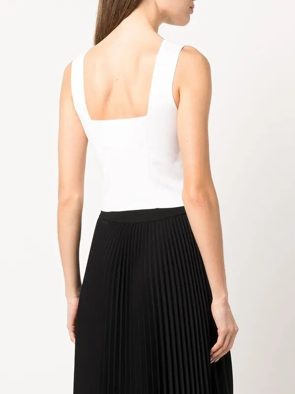 A.L.C. Jordana Cropped Tank Top - White