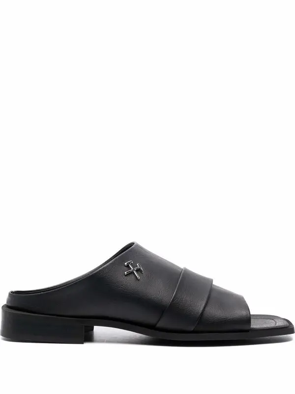 GMBH Logo-plaque Faux-leather Sandals
