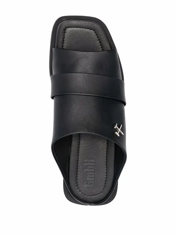 GMBH Logo-plaque Faux-leather Sandals