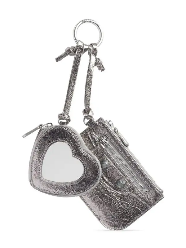 Balenciaga Le Cagole Clip-On Card And Mirror - Silver | Editorialist