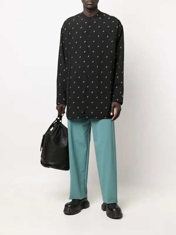 OAMC Bow-motif Band-collar Shirt