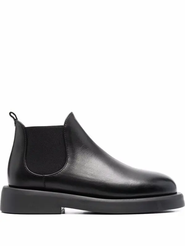 Marsèll Gommello Leather Ankle Boots - Black