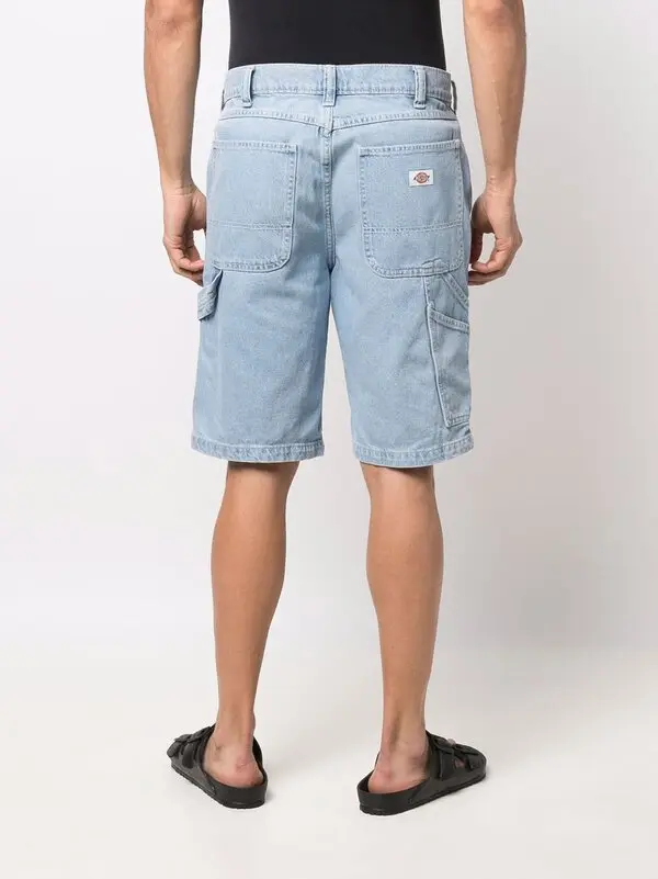 Dickies Knee-length Denim Shorts - Blue