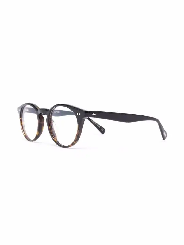 Oliver Spencer Romare Round-frame Eyeglasses - Black
