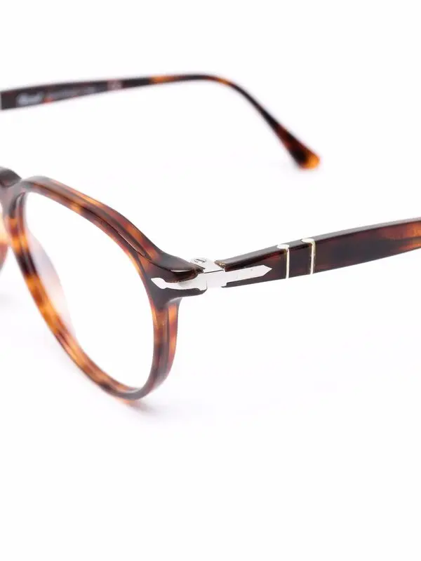 Persol Tortoiseshell Round Frame Glasses