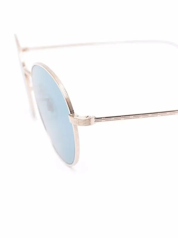 Oliver Spencer Altair Round-frame Sunglasses - Gold