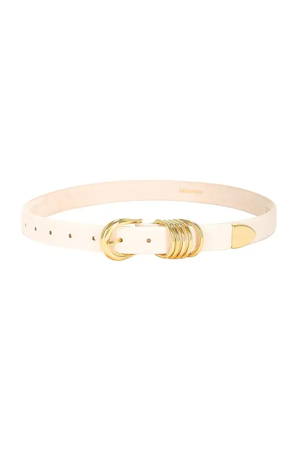DEHANCHE Hollyhock Belt - Ivory & Gold
