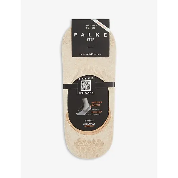 Falke Step Anti-slip Cotton-blend Invisible Socks - Sand Mel.