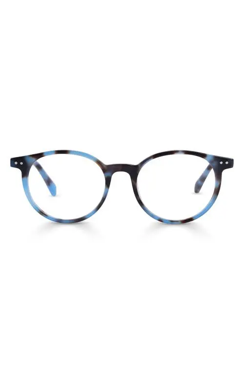 Eyebobs 49mm Round Frame Reading Glasses - Blue Tortoise