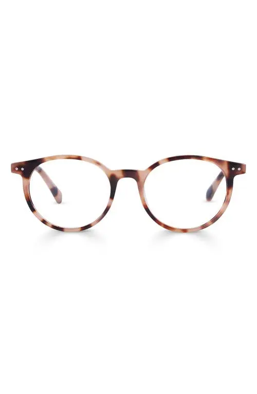 Eyebobs 49mm Round Frame Reading Glasses - Pink Tortoise