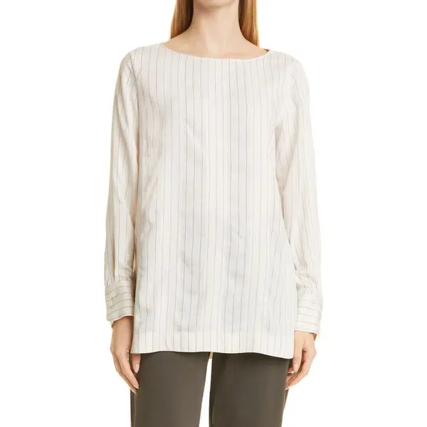 Max Mara Toledo Pinstripe Shirt - Ivory