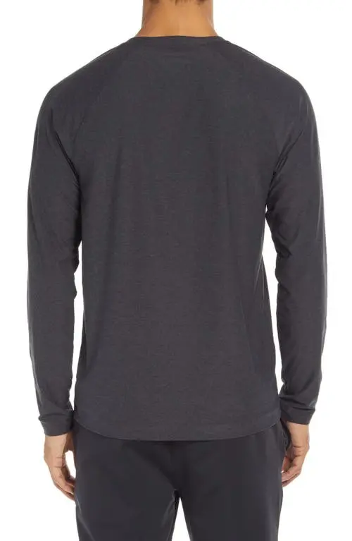 RHONE Reign Long Sleeve T-shirt - Black Heather