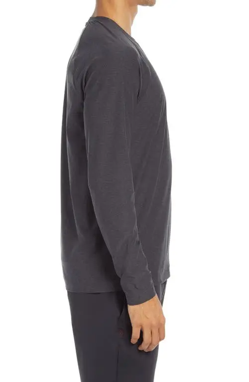 RHONE Reign Long Sleeve T-shirt - Black Heather