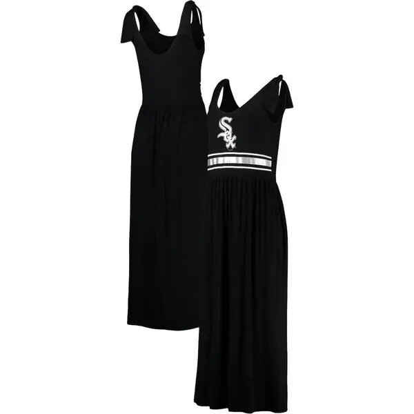 G-III 4HER BY CARL BANKS Chicago White Sox Game Over Maxi Dress - Black