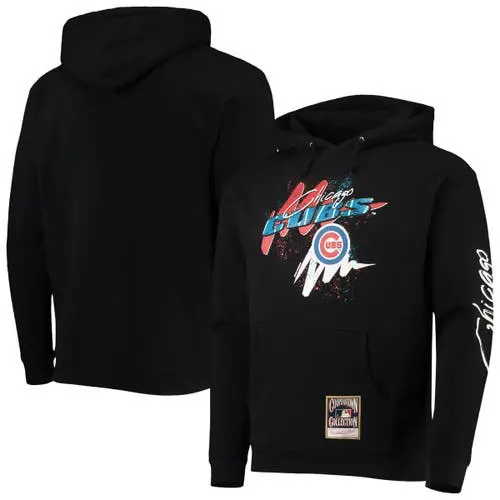 Mitchell & Ness Chicago Cubs Hyper Hoops Pullover Hoodie