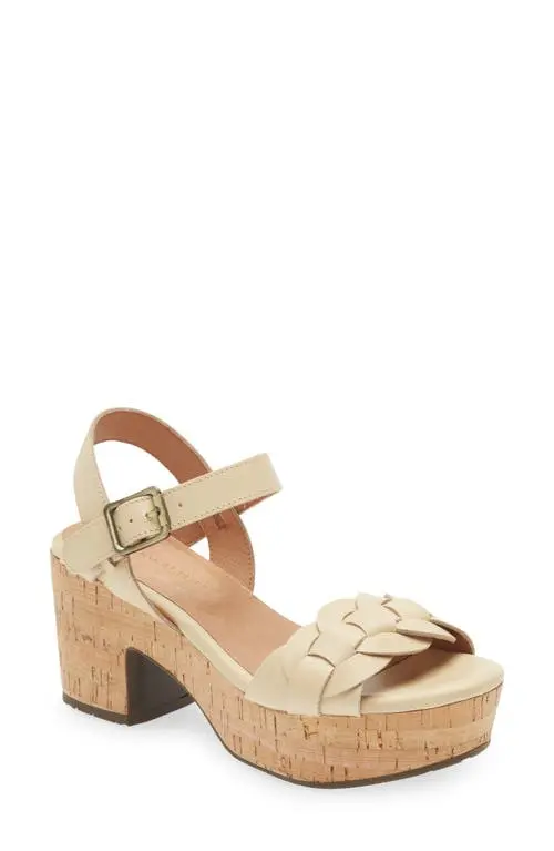 CHOCOLAT BLU Glenda Platform Sandal - Cream Leather