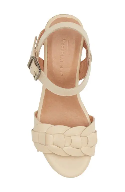 CHOCOLAT BLU Glenda Platform Sandal - Cream Leather