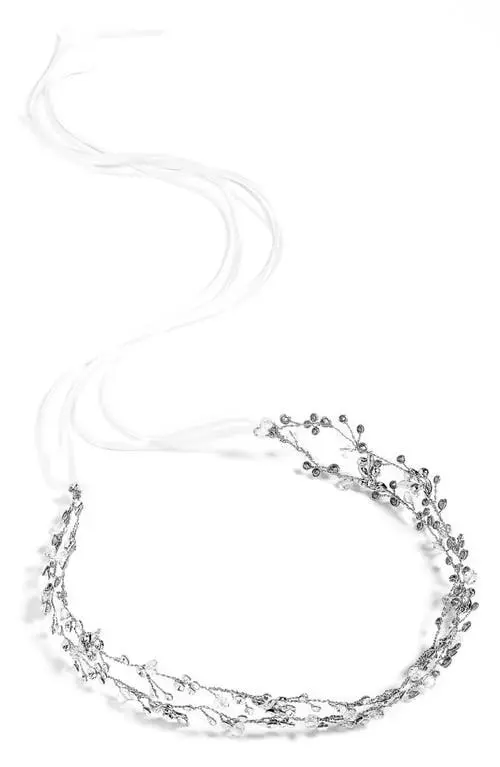 Brides & Hairpins Gia Double Banded Headpiece - Silver