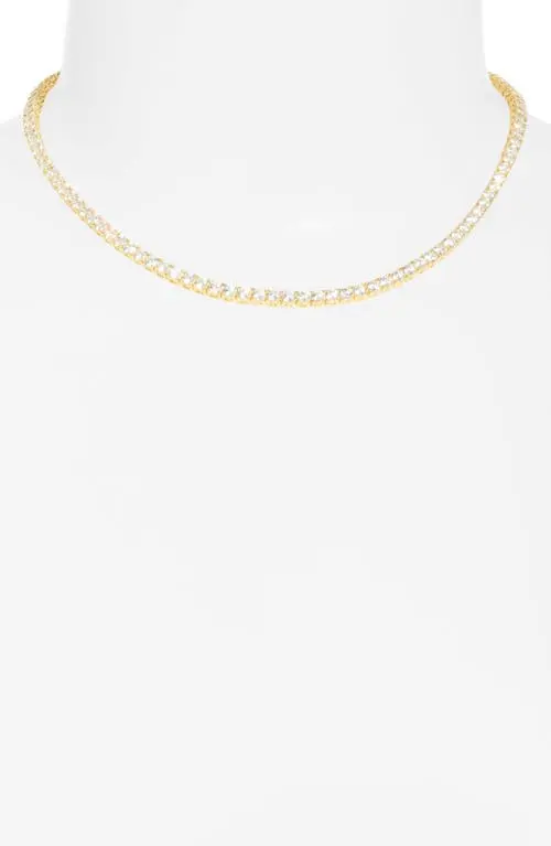 SHYMI Classic Cubic Zirconia Tennis Necklace - Gold