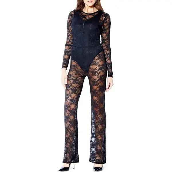 HAUTY Lace Catsuit - Black