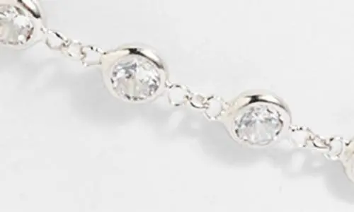 SHYMI Bezel-set Cubic Zirconia Anklet - Silver