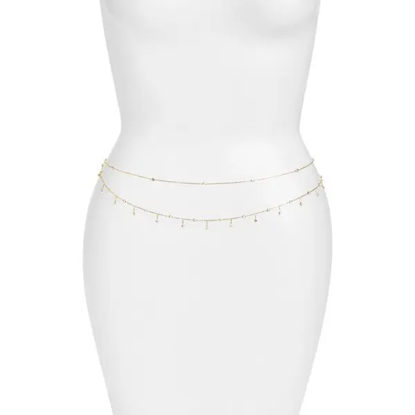 SHYMI Cubic Zirconia Body Chain - Gold