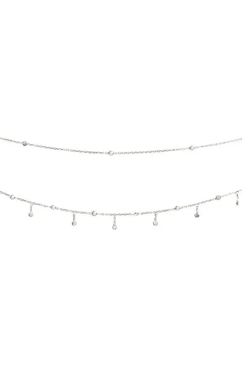 SHYMI Cubic Zirconia Body Chain - Silver