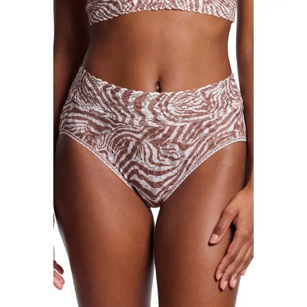 Hanky Panky Print Lace Briefs - Hide And Seek