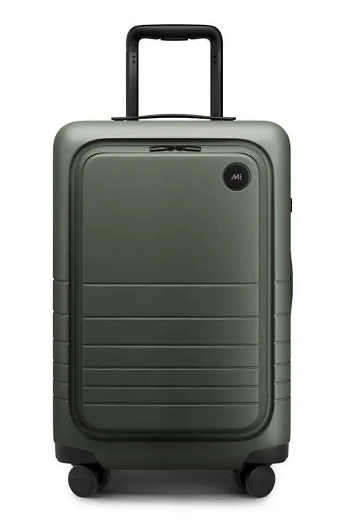 MONOS 23-inch Pro Plus Spinner Luggage - Olive Green