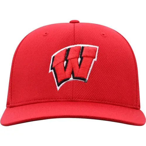 Top Of The World Wisconsin Badgers Reflex Logo Flex Hat - Red