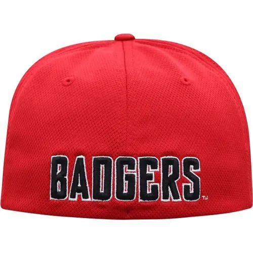 Top Of The World Wisconsin Badgers Reflex Logo Flex Hat - Red