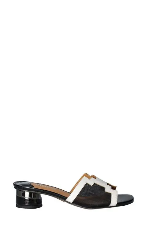 J. Reneé Amorra Slide Sandal - White/black