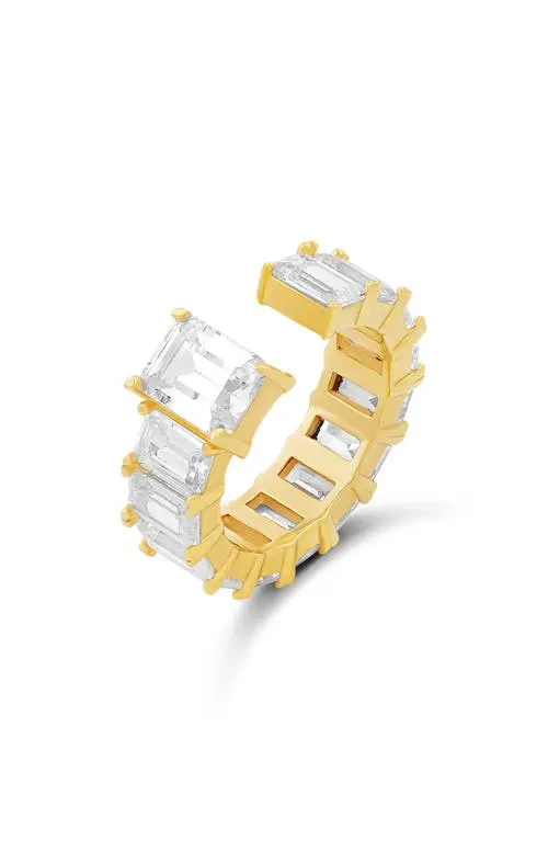 SHYMI Open Cubic Zirconia Band Ring - Gold