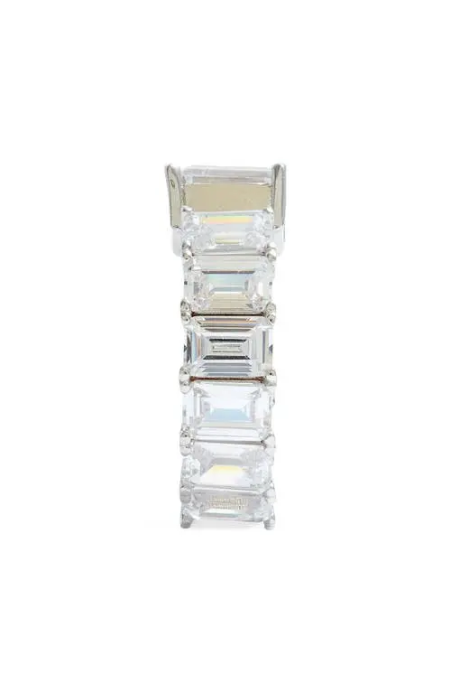 SHYMI Open Cubic Zirconia Band Ring - Silver