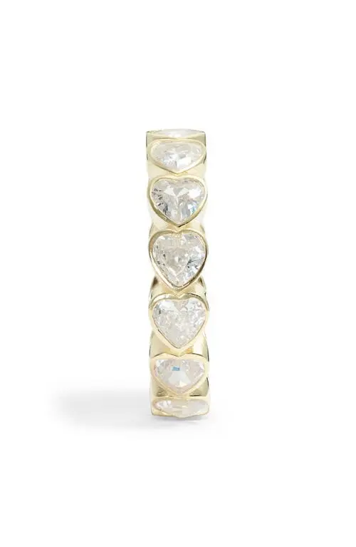 SHYMI Heart Cubic Zirconia Eternity Band - Gold