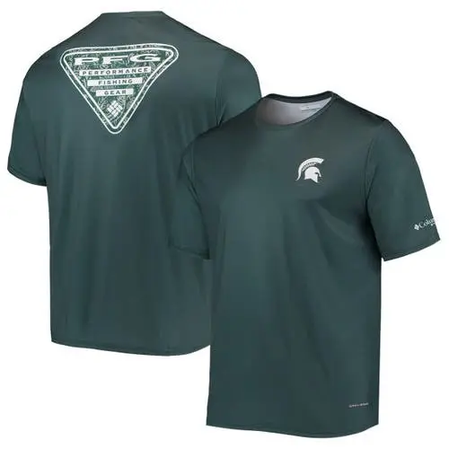 Columbia Michigan State Spartans Terminal Tackle Omni-shade T-shirt - Green
