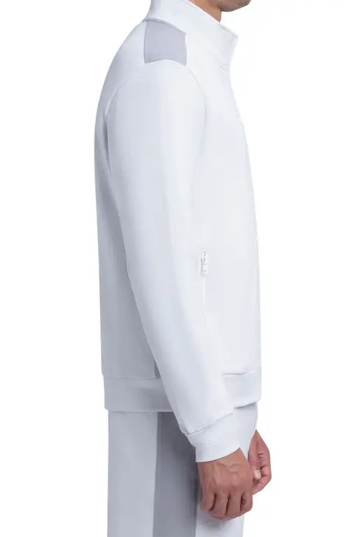 Bugatchi Comfort Cotton Blend Full Zip Sweatshirt