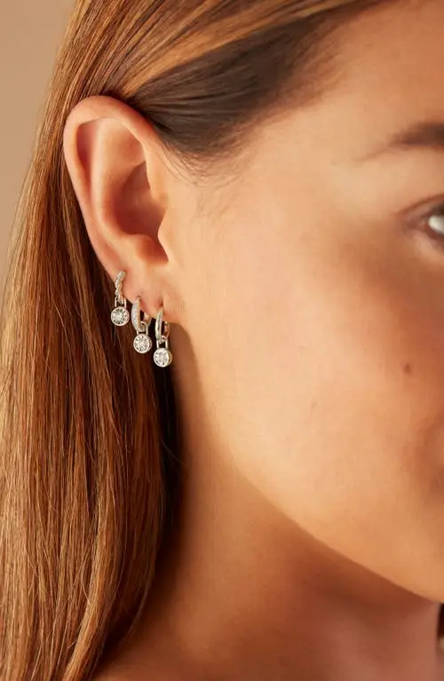 Monica Vinader Diamond Essential Huggie Earrings
