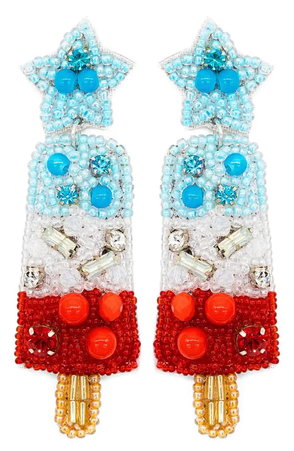 ALLIE BEADS Ice Pop Beaded Earrings