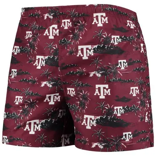 FOCO Texas A&m Aggies Island Palm Swim Trunks