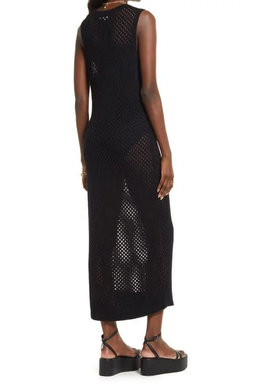 OPEN EDIT Open Stitch Sleeveless Sweater Dress